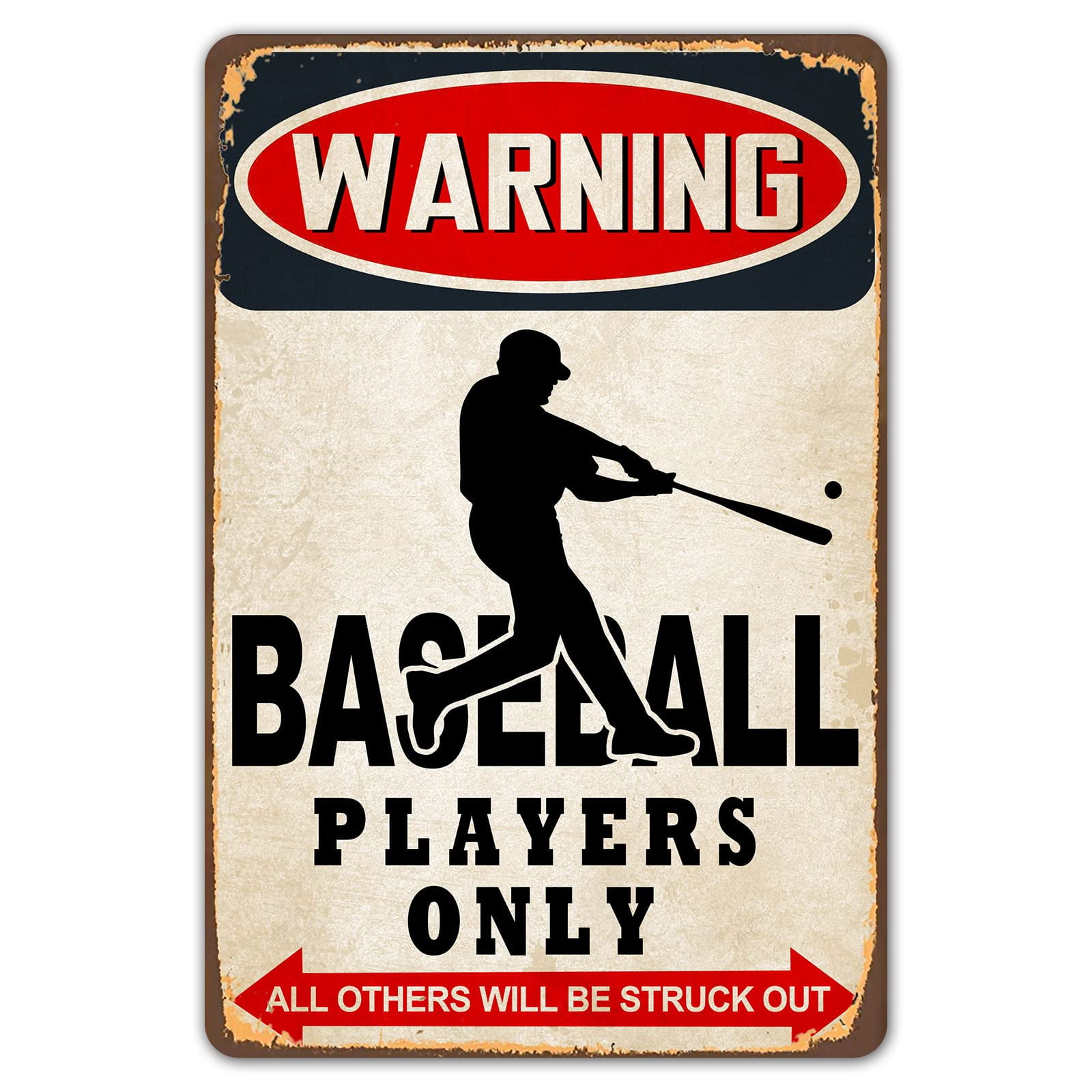 Size: 12*8 Inches Baseball Poster for Boys Room Decor - Baseball Party ...