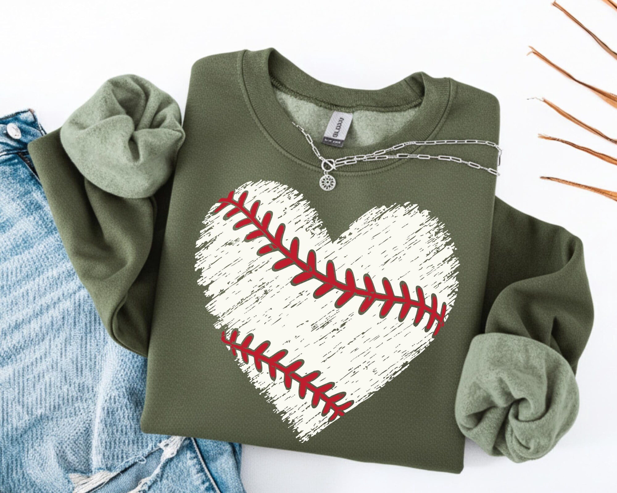 Baseball Distressed Heart TShirt Baseball Sweat Baseball Mama Hoodie ...