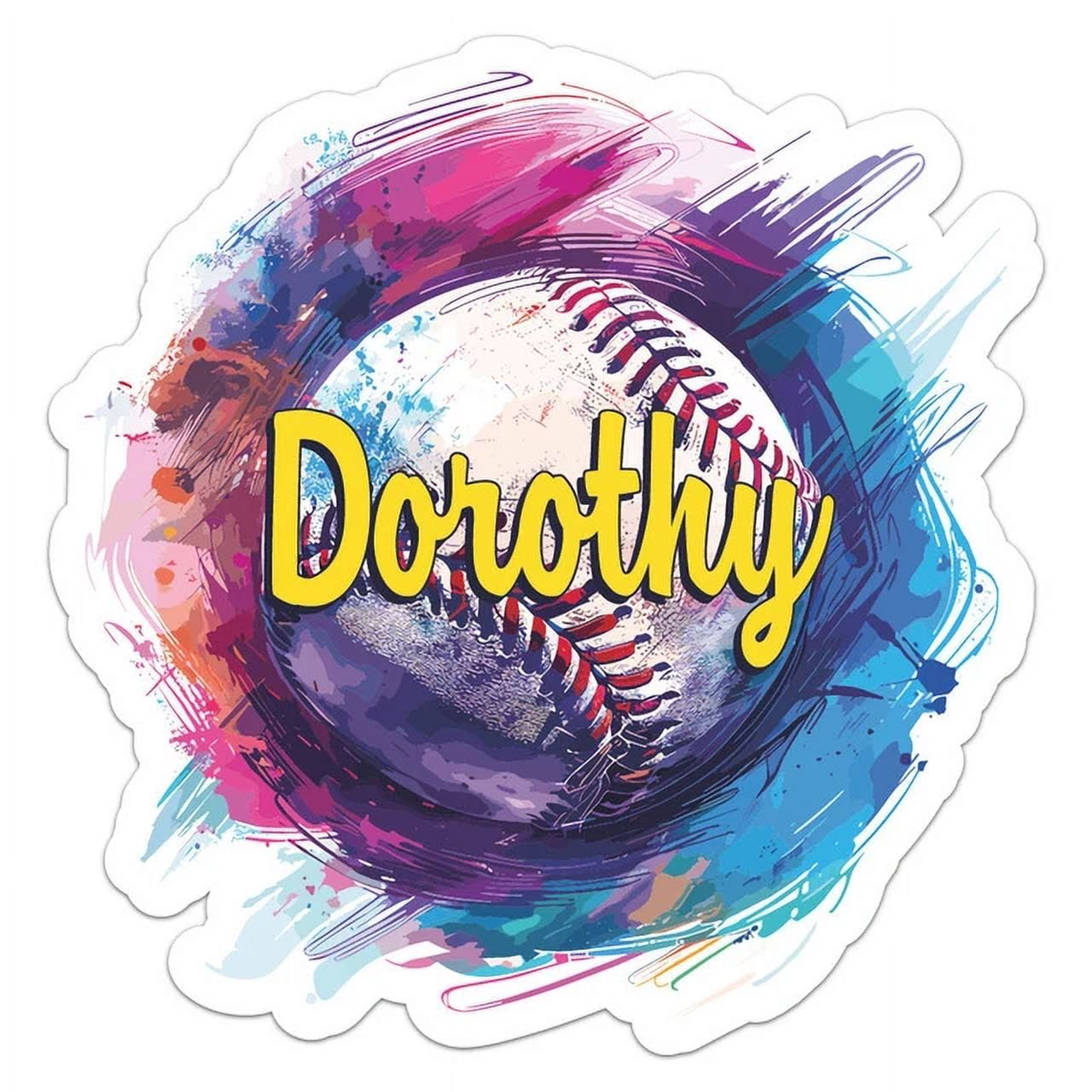Baseball Dorothy Sticker Phone Decal Water Bottle Stickers Car Decals ...