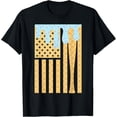 Baseball Drip Bat Dripping Ice Cream American Flag Unisex Men Women T ...