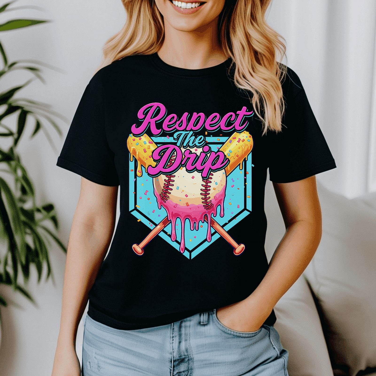 Baseball Drip Boys Home Plate Youth Sports Respect The Drip Tshirt ...
