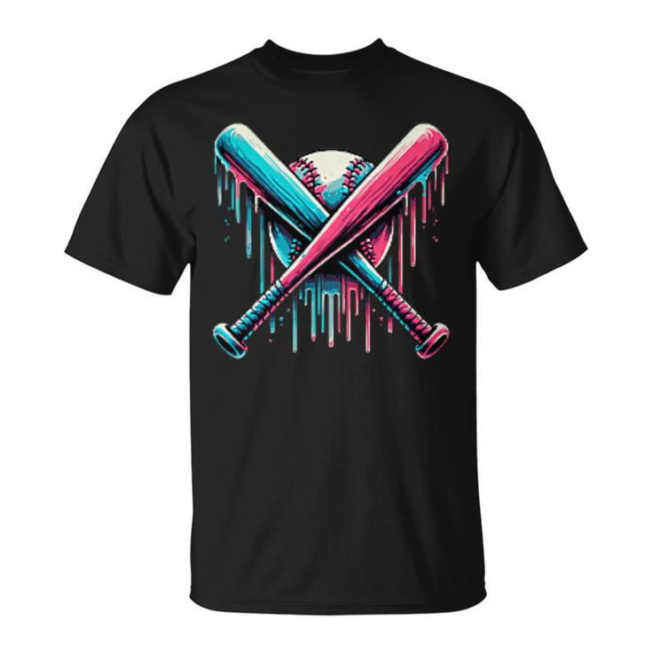 Baseball Drip For Boys Ice Cream Drip Youth Boys Baseball T-Shirt, Fun ...