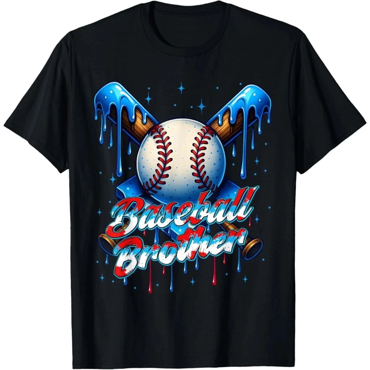 Baseball Drip Brother Day Birthday Group Matching Family Adult S-4XL T ...