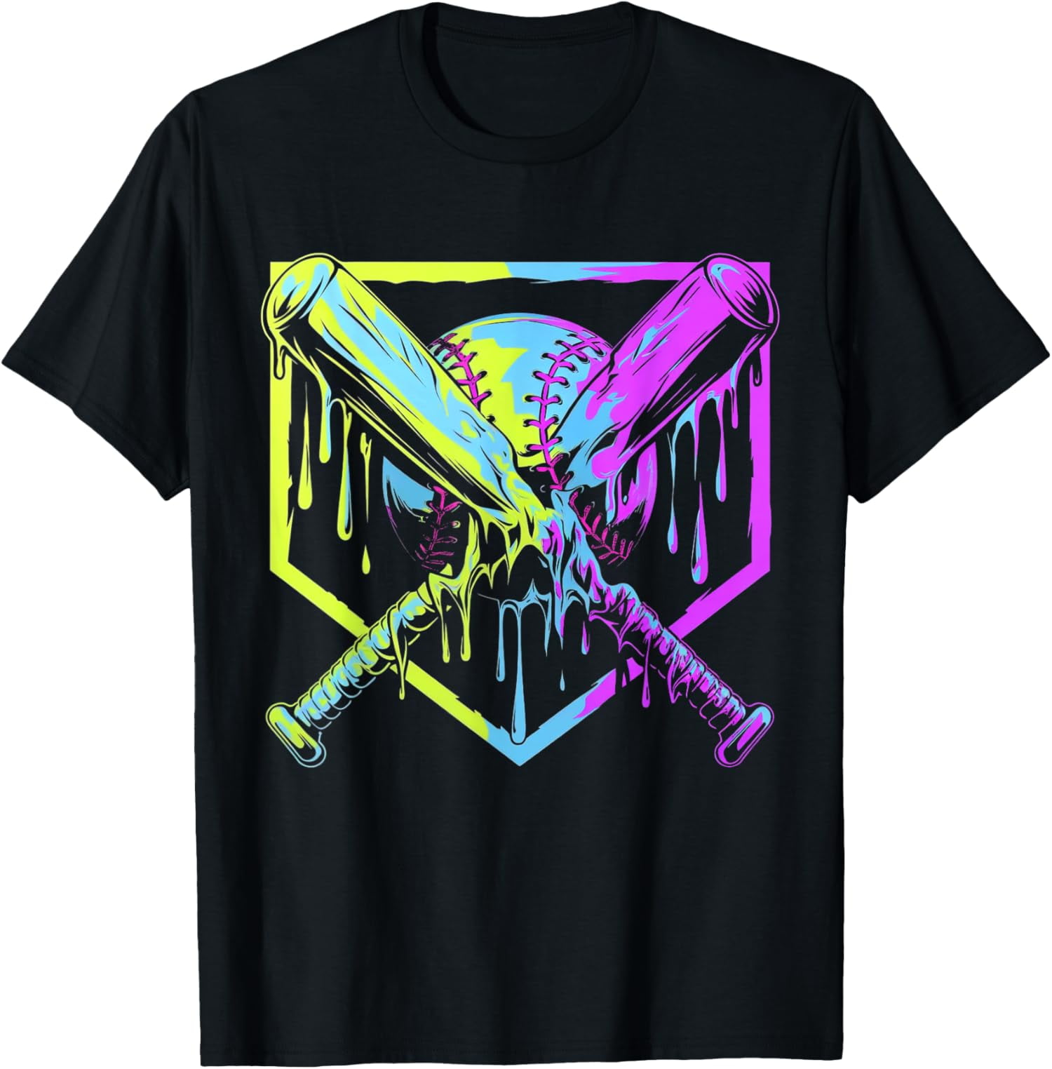 Baseball Drip For Boys, Girls Ice Cream Drip Youth Boys Baseball Shirt ...