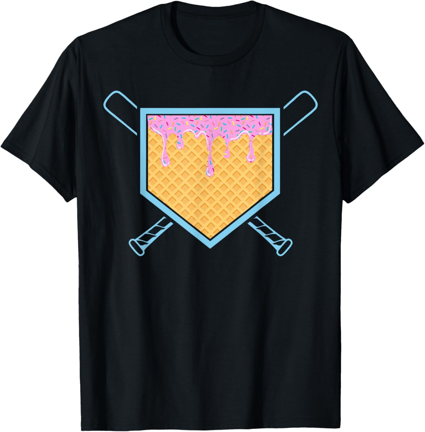 Baseball Drip For Boys Ice Cream Drip Youth Boys Baseball T-Shirt ...