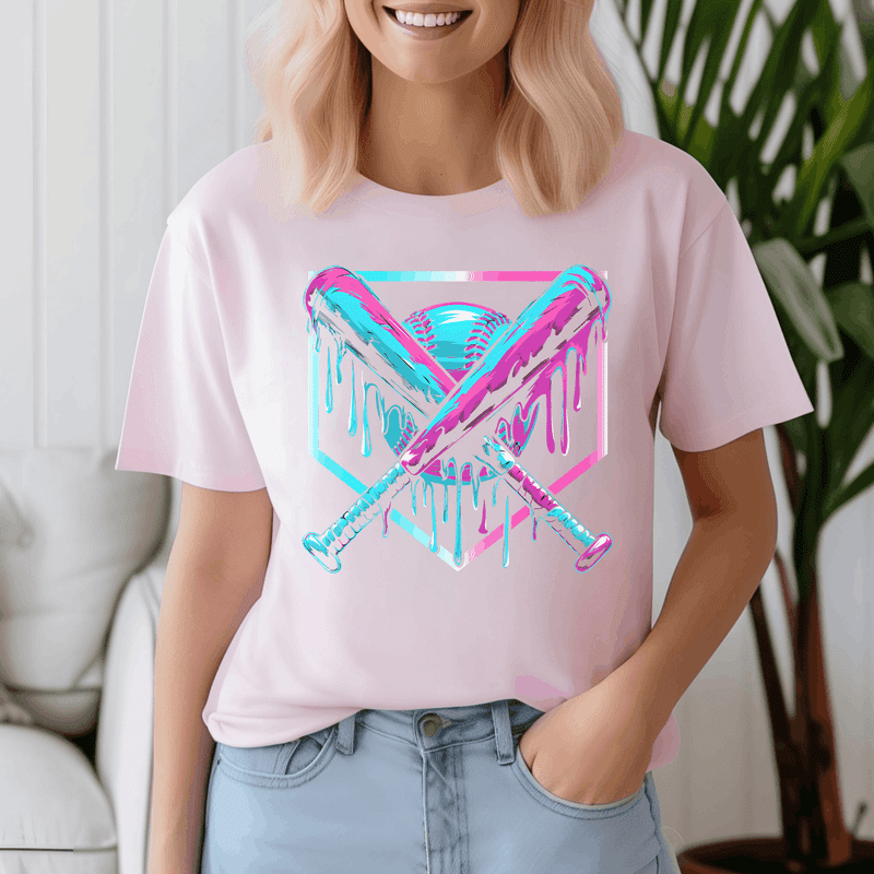 Baseball Drip For Boys Ice Cream Drip Youth Boys Baseball Tshirt ...