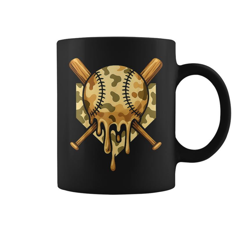 Baseball Drip For Boys Ice Cream Dripping Boys Baseball Camo Coffee ...