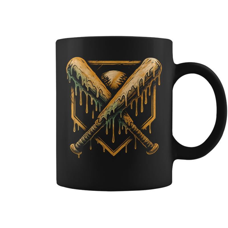 Baseball Drip Ice Cream Drip Sport Player Youth Boys Coffee Mugs ...