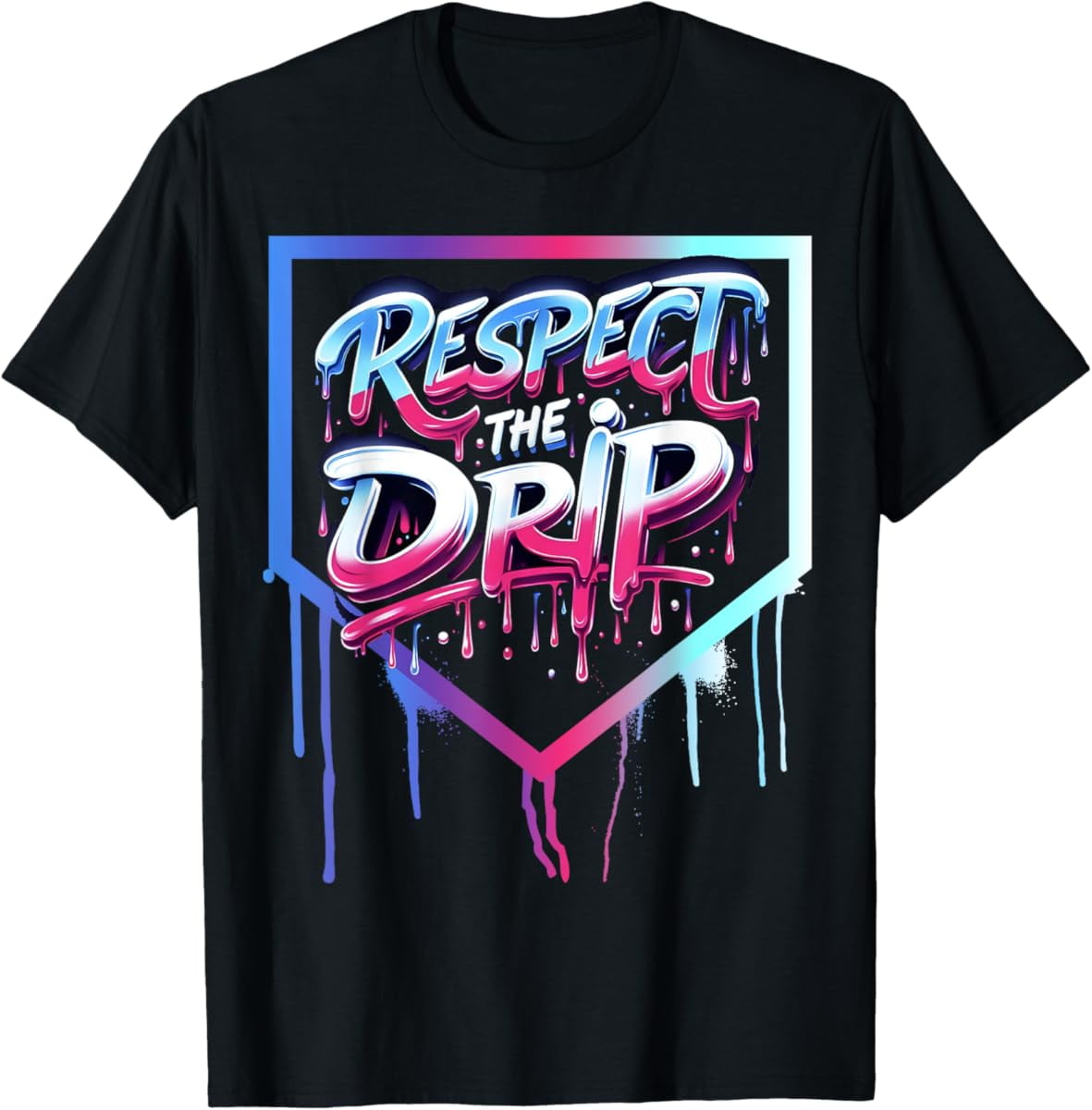 Baseball Drip Ice Cream Drip Youth Respect The Drip Unisex Men Women T ...