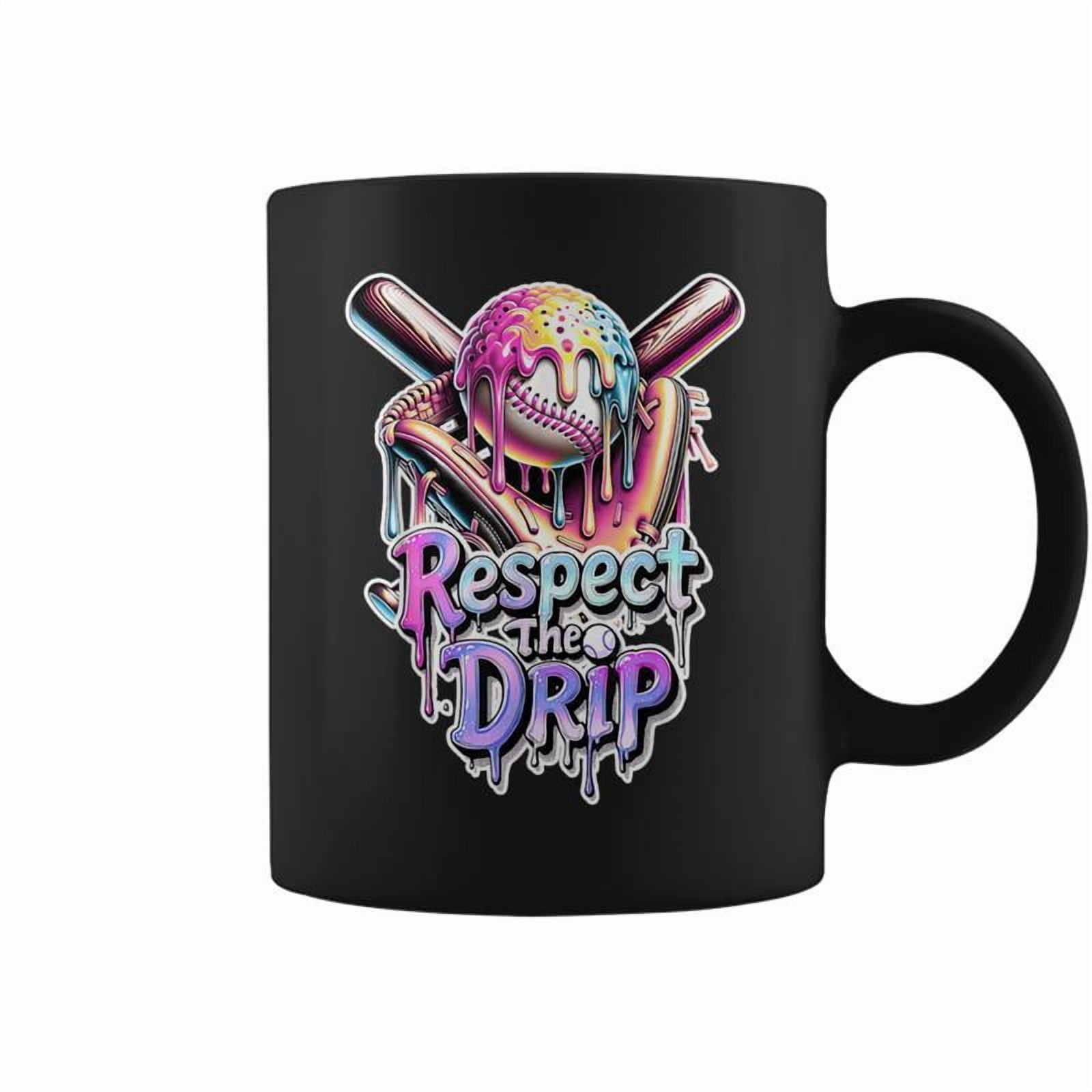 Baseball Drip Ice Cream Dripping Respect The Drip Coffee Mug - Walmart.com