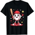 Baseball Drip Icecream Valentine Graphic Crew Neck Short Sleeve T ...