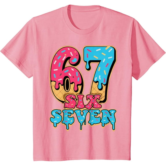 Baseball Drip Number 67 Player Boys Girls T-Shirt - Walmart.com