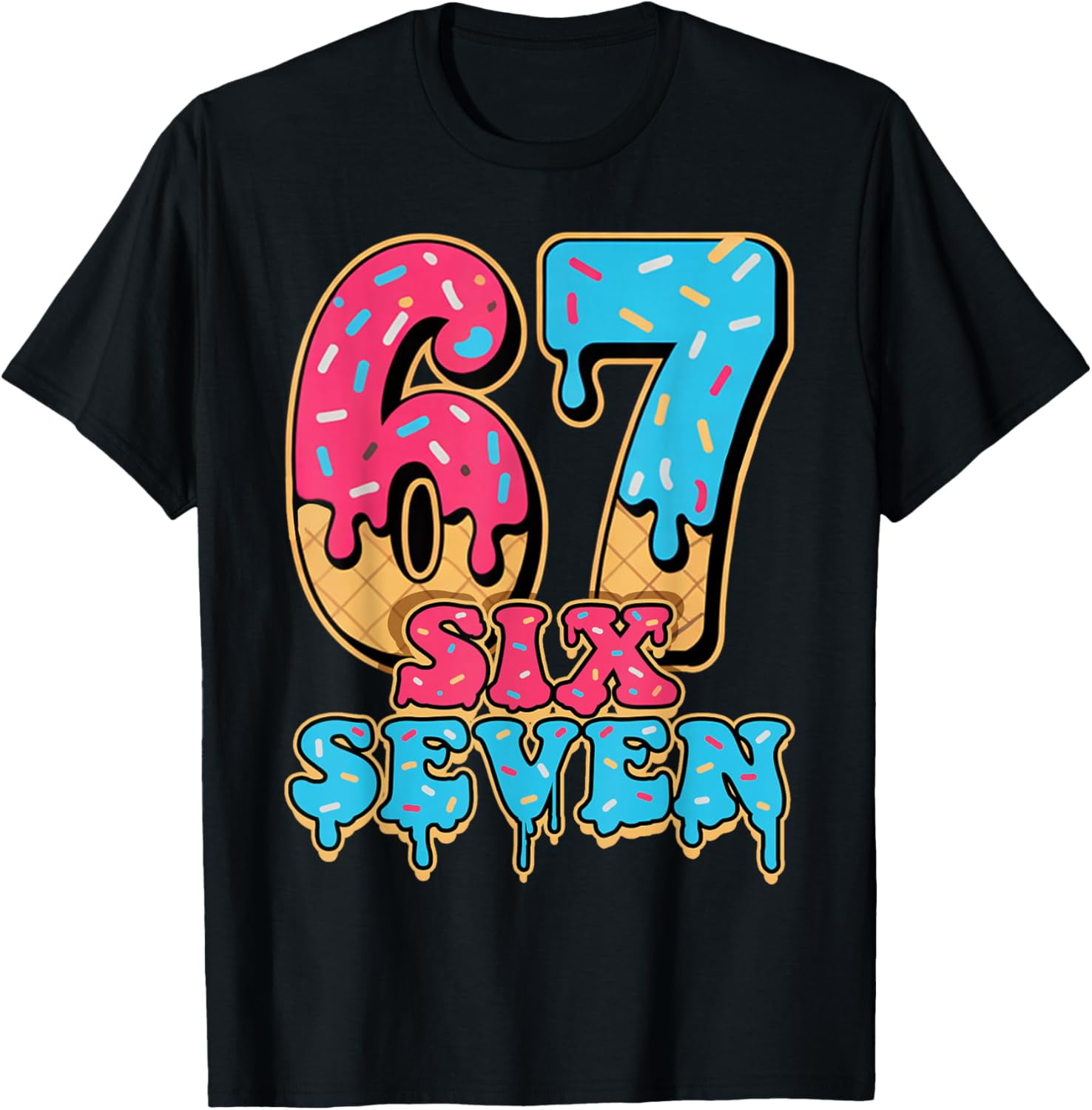 Baseball Drip Number 67 Player Or 67th Birthday Mens T-Shirt - Walmart.com