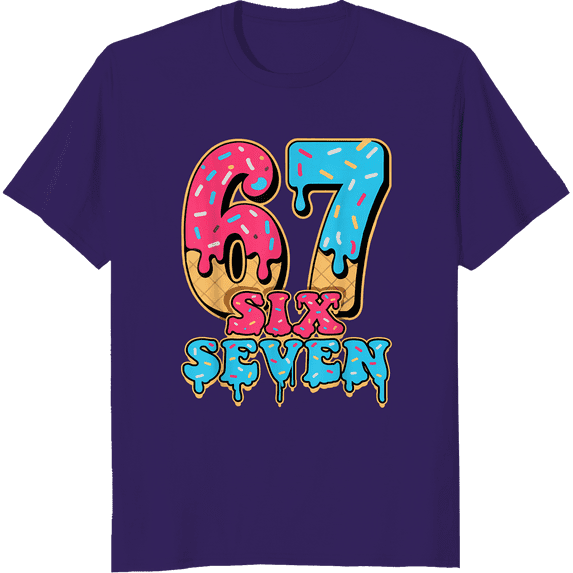 Baseball Drip Number 67 Player Or 67th Birthday T-Shirt ,Full Sizes S ...