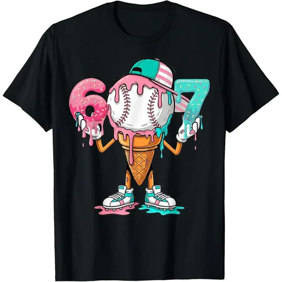 Baseball Drip Number 67 Player Or 67th Birthday T-Shirt - Walmart.com