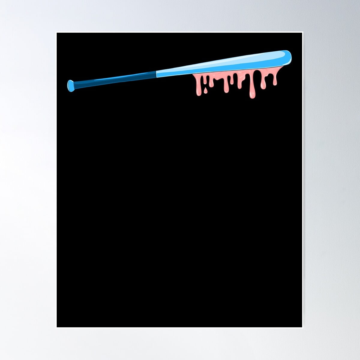 Baseball Drip Sprinkles Baseball Bat Baseball Drip Gear Poster Wall Art ...