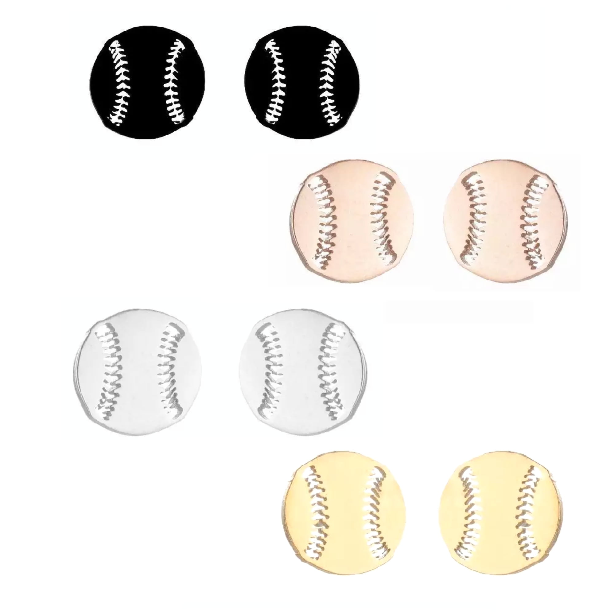 Baseball Earrings for Women - Baseball Jewelry - Stainless Steel Studs ...