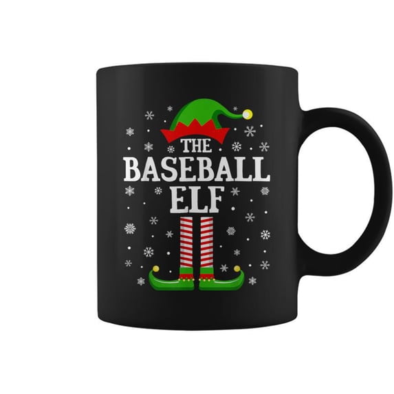 Baseball Elf Christmas Family Matching Coffee Mugs - Walmart.com
