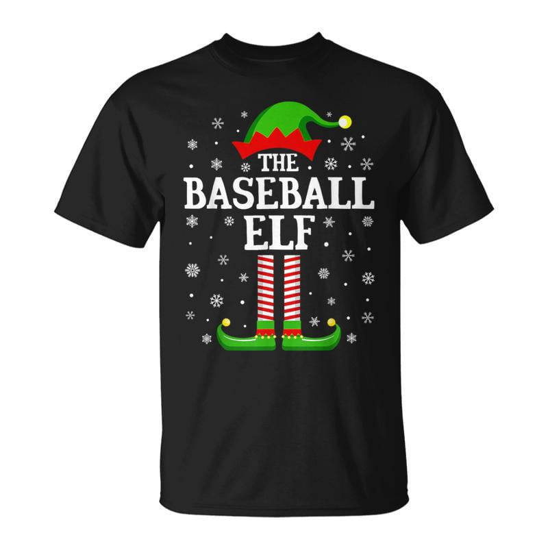 Baseball Elf Christmas Family Matching TShirt - Walmart.com