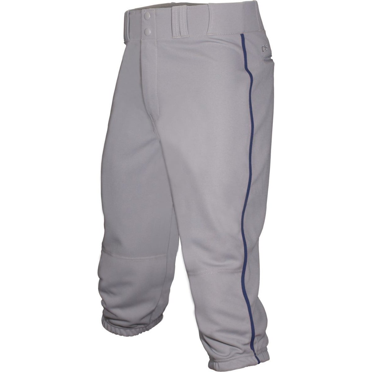 Baseball Express Men's Triple Play Piped Knicker Pant Gray | Navy Lg ...