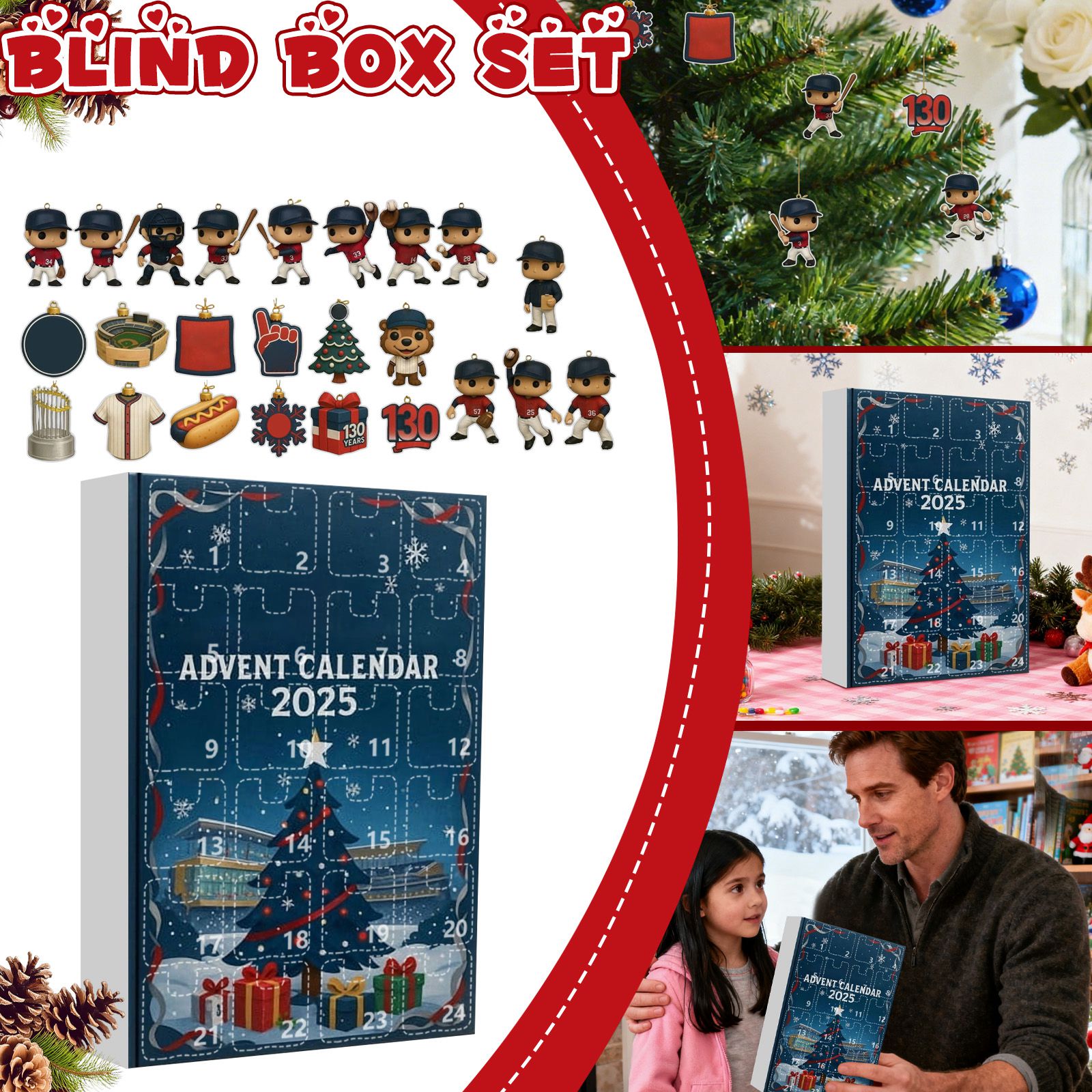 Baseball Fan Advent Calendar 2025 · 24 Days Holiday Countdown with ...