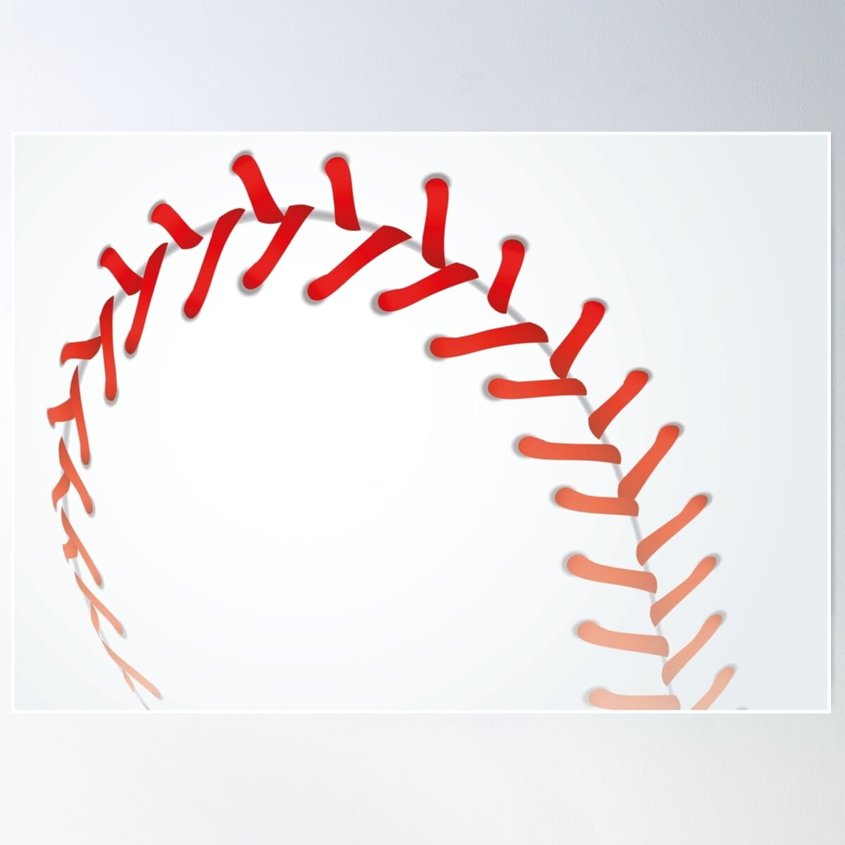 Baseball Fashion Style Art Sports Ball Texture Poster Wall Art, Modern ...