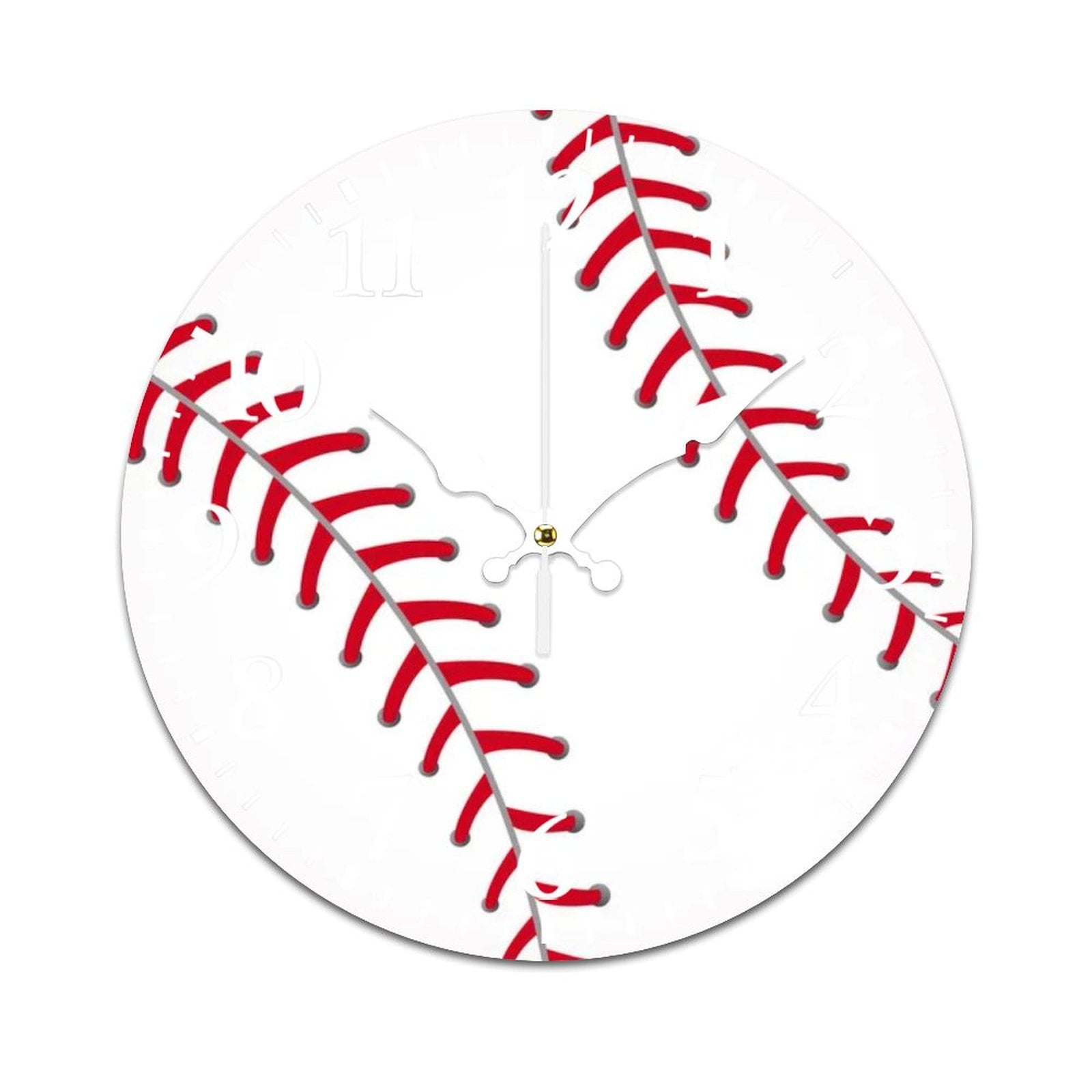 Baseball Fence Wall Clock Modern Design Clocks Wall Hanging Home Office ...