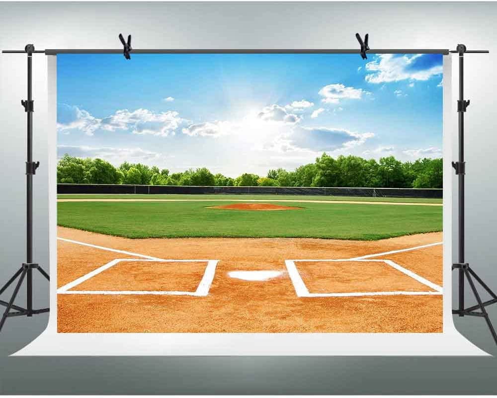 Baseball Field Backdrop Stadium 7x5Ft Outdoor Sport Ballpark ...