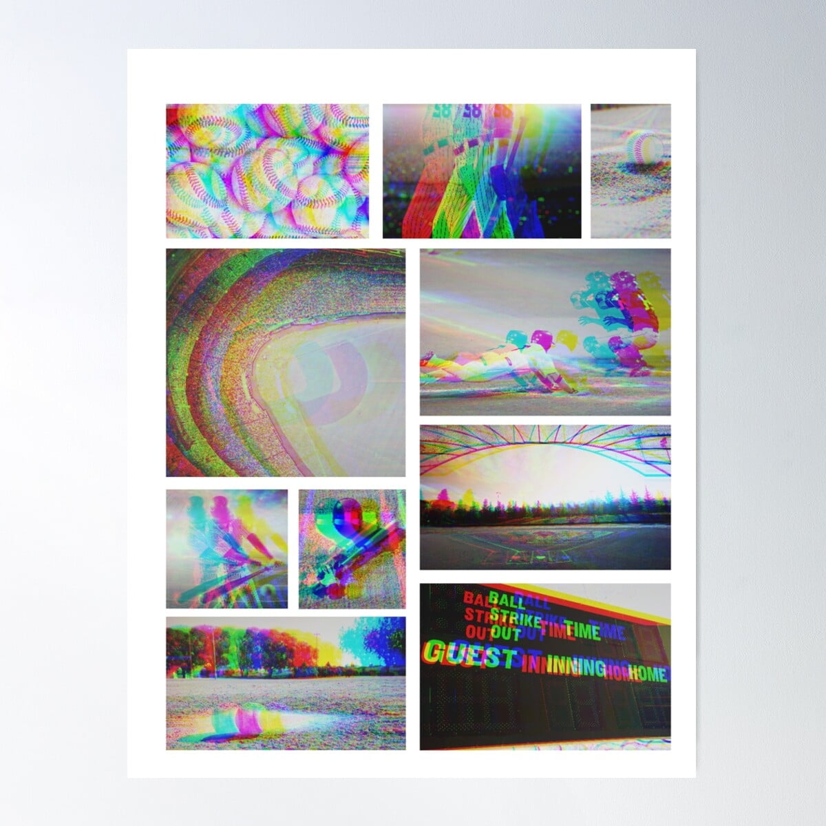 Baseball Field Photo - Ultimate Hypebeast Trippy Split Design For Any ...