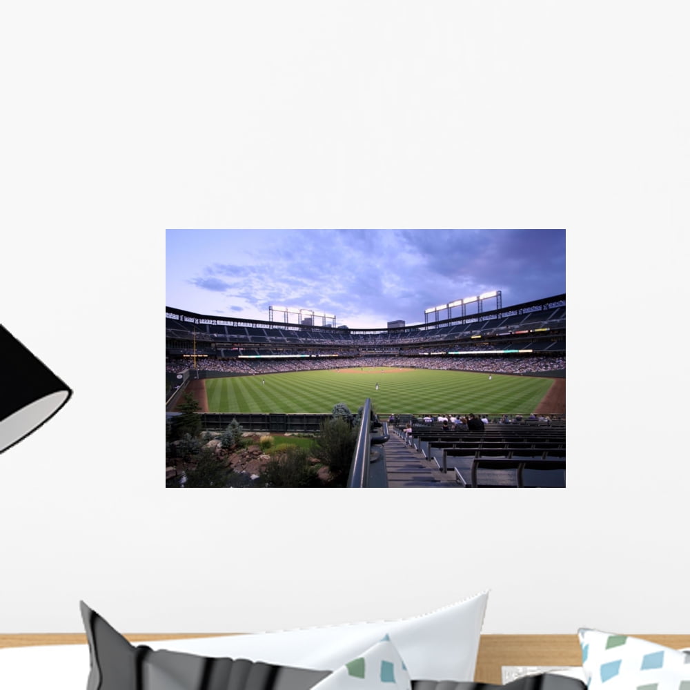Baseball Field Wall Mural by Wallmonkeys Peel and Stick Graphic (18 in ...