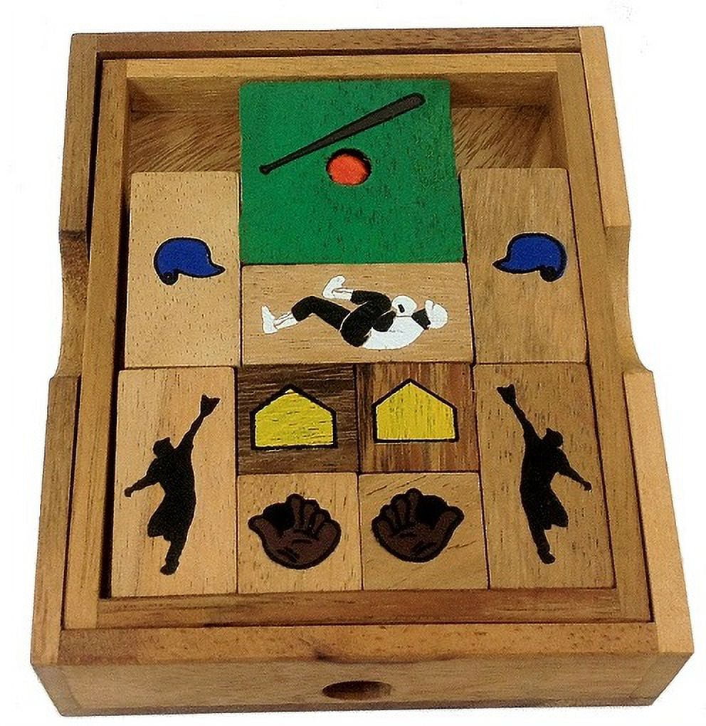 Baseball Field - Wooden Puzzle Brain Teaser - Walmart.com
