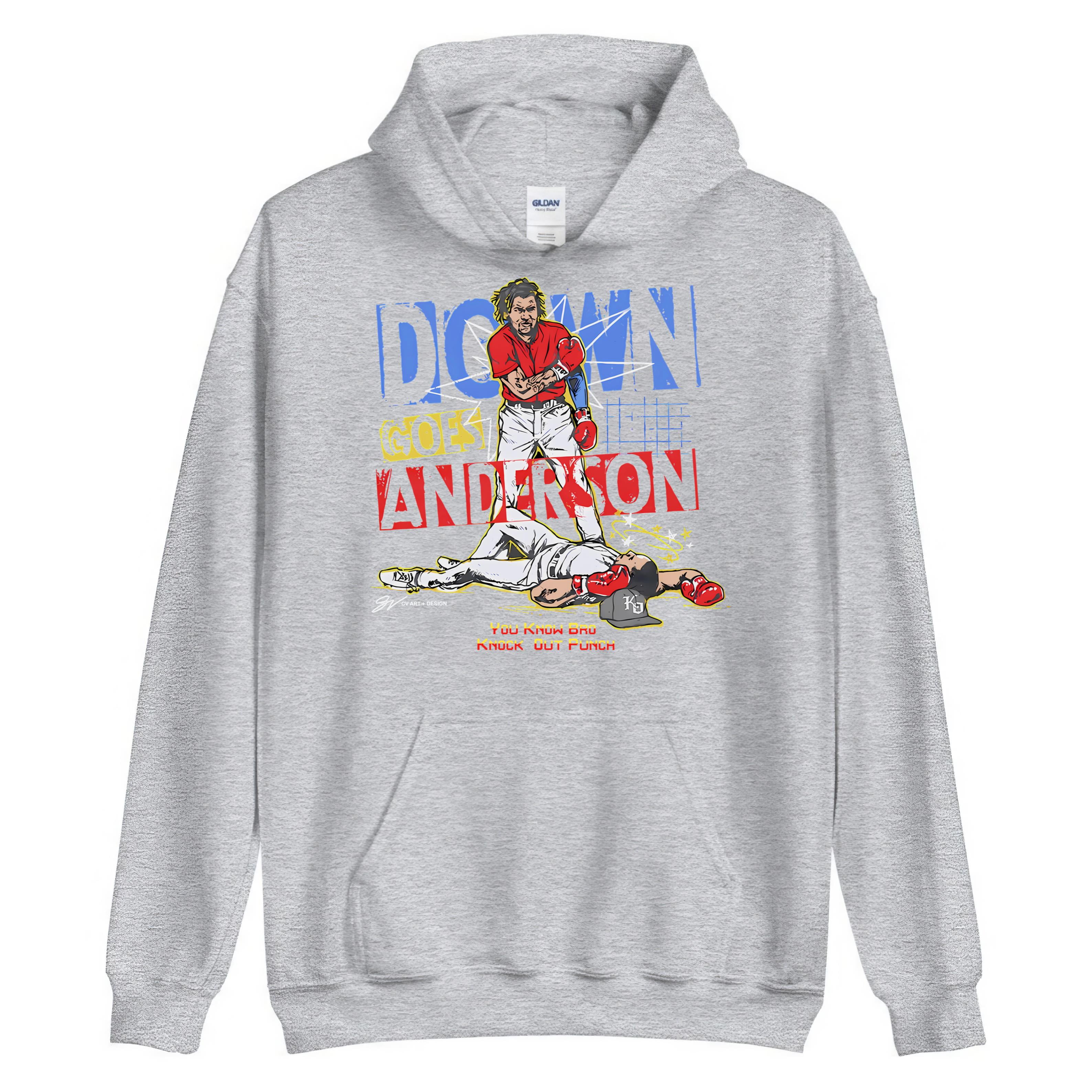 Baseball Fight Graphic Shirt, Classic Sports Quote Tee, Down Goes ...