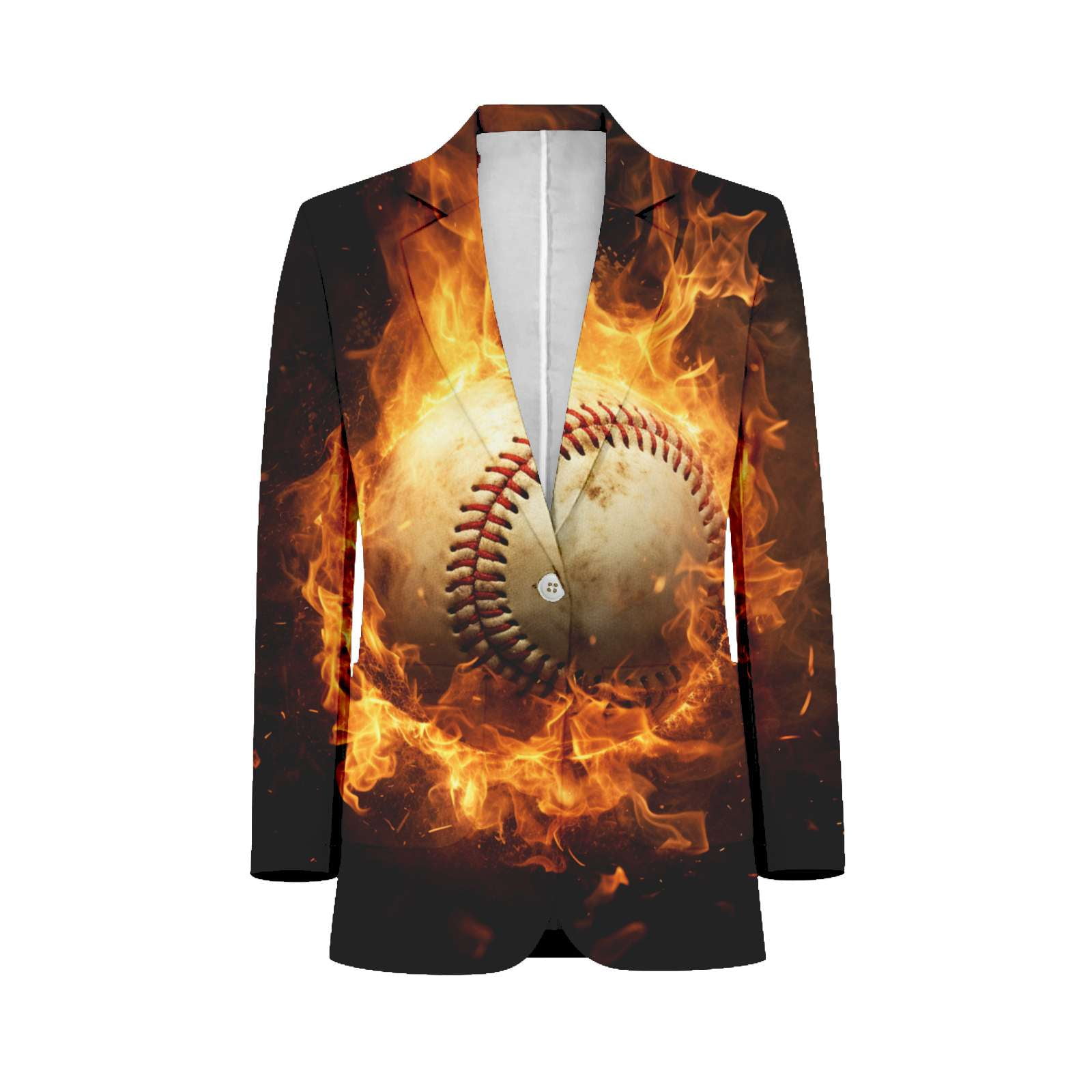 Baseball Fire Customized Men's Suits full man Shawl Collar Gentleman ...