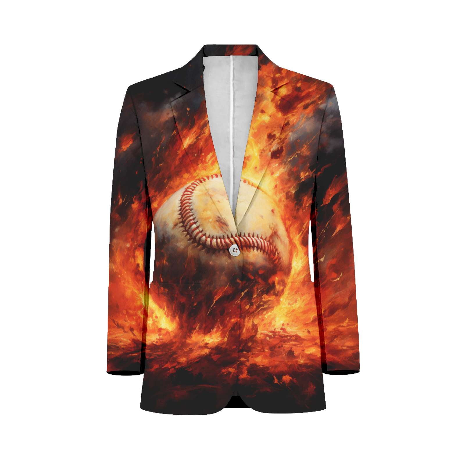 Baseball Fire Customized Men's Suits full man Shawl Collar Gentleman ...