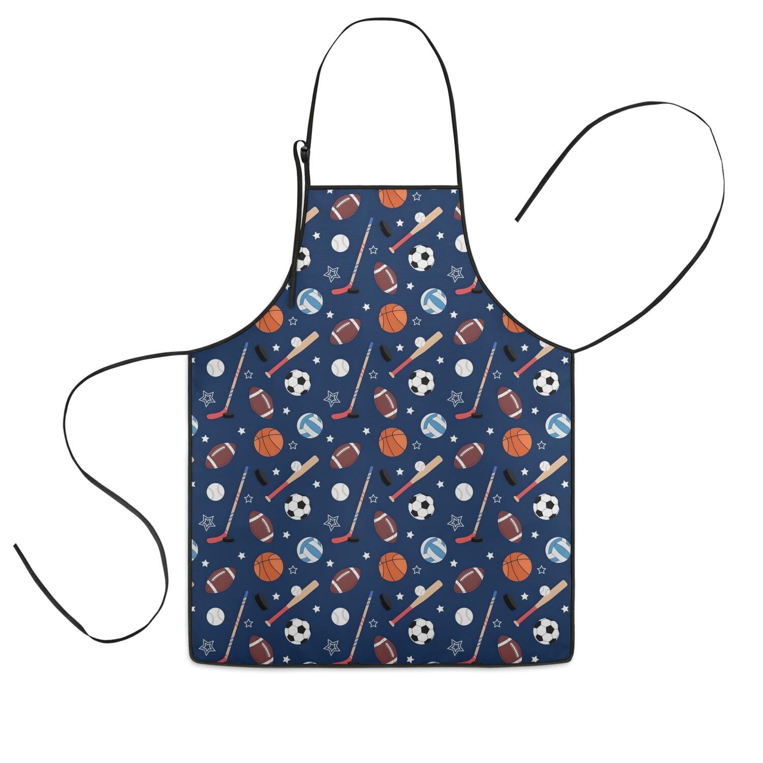 Baseball Football Pattern Kids Aprons for Girls and Boys,Adjustable ...
