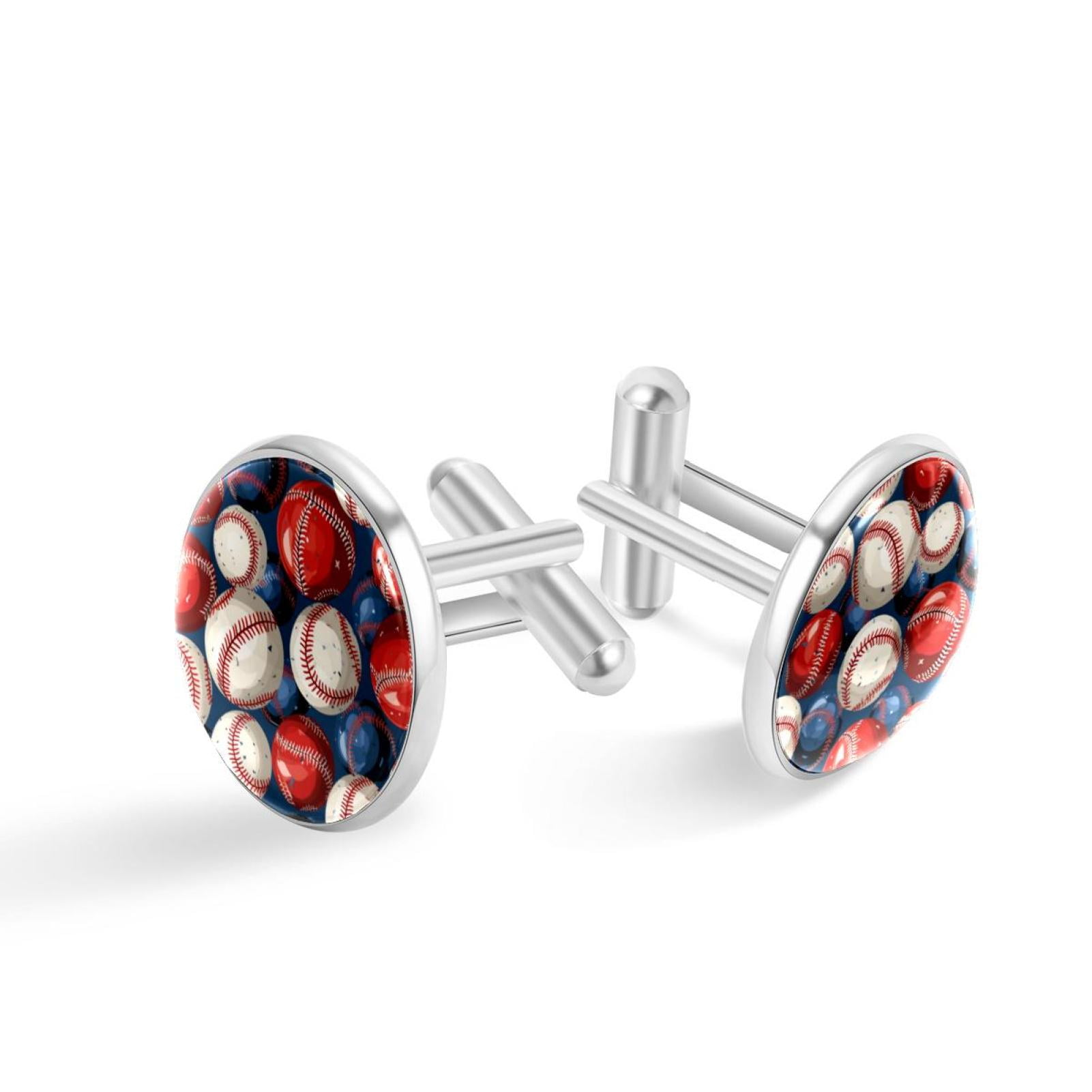 Baseball Formal Attire Stainless Steel Cufflink Set for Men - Ideal for ...