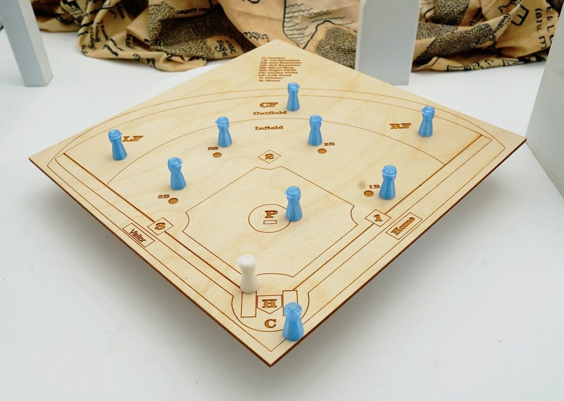 Baseball Game Board Trainer Set to Teach Kids Positions or Scenarios ...