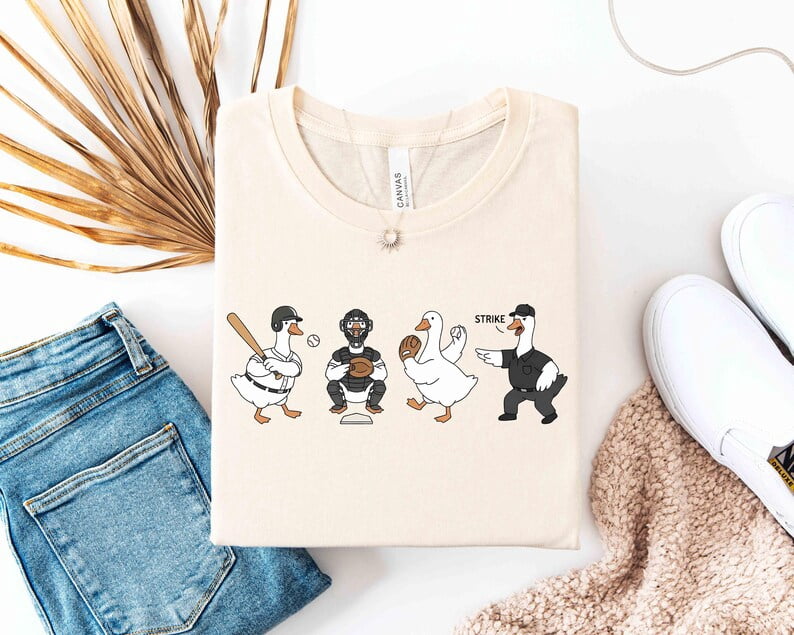 Baseball Game Day Goose Player Season T-Shirt - Walmart.com