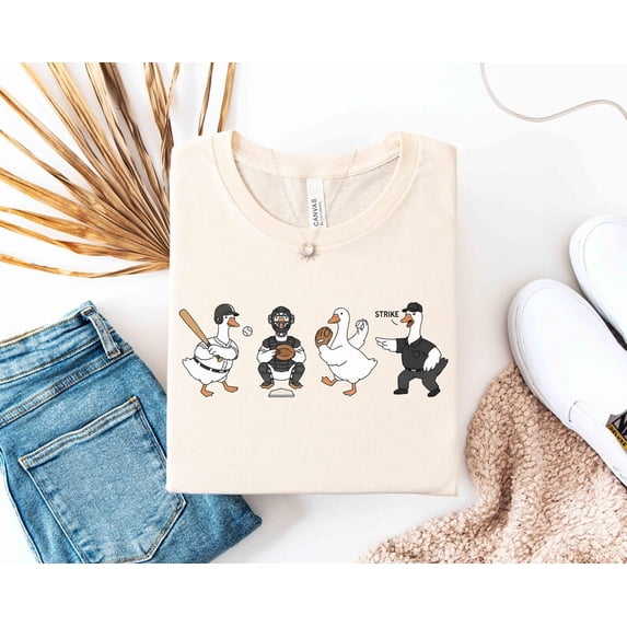 Baseball Game Day Goose Player Season T-Shirt - Walmart.com