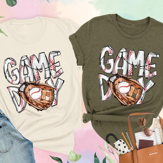 Baseball Game Day Shirt Baseball Mom Gift Baseball Glove Baseball Lover ...