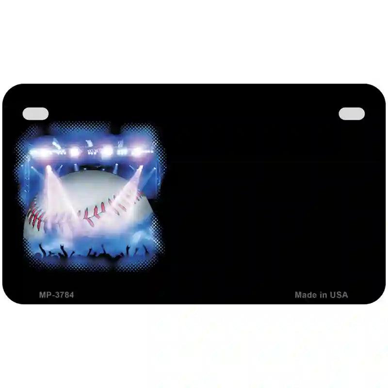 Baseball Game Offset Metal Novelty License Plate 7" x 4" Motorcycle ...