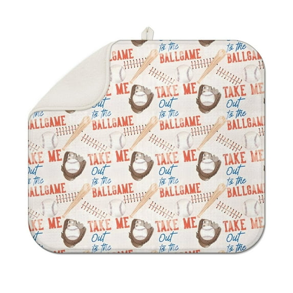 Baseball Game Pattern Dish Drying Mat for Kitchen 1 Pack, Ultra ...