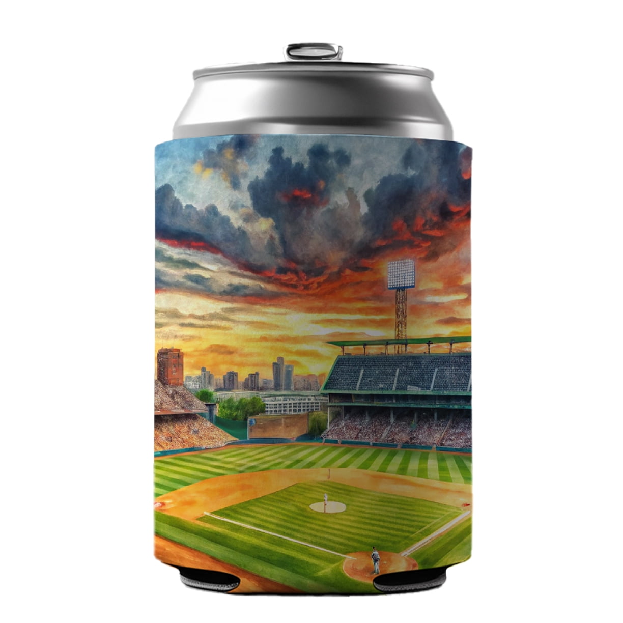 Baseball Game at the Stadium Drink Beer Soda Insulated Sleeve Holder ...