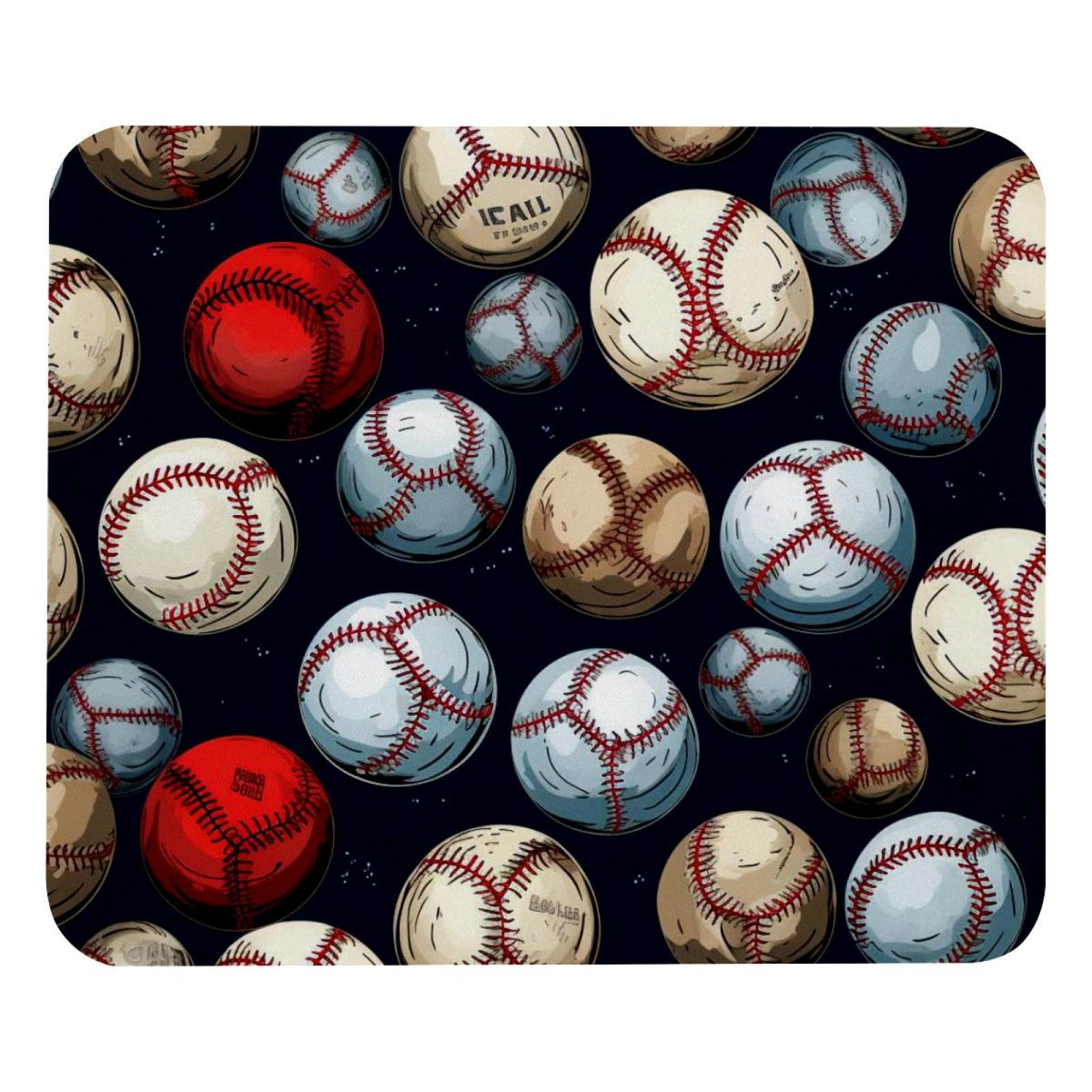Baseball Gaming Mouse Pad Desk Mat Desk Pad, Non-Slip Rubber Bottom ...