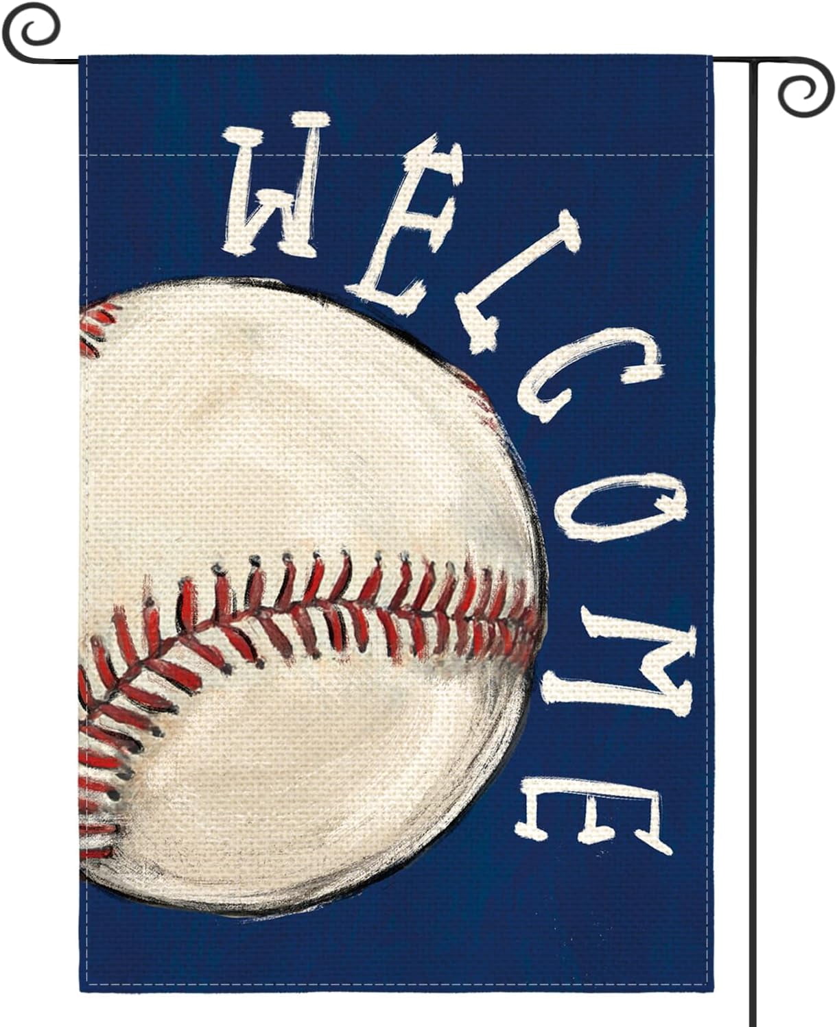Baseball Garden Flag 12x18 Inch Double Sided Outside, Welcome Sports ...