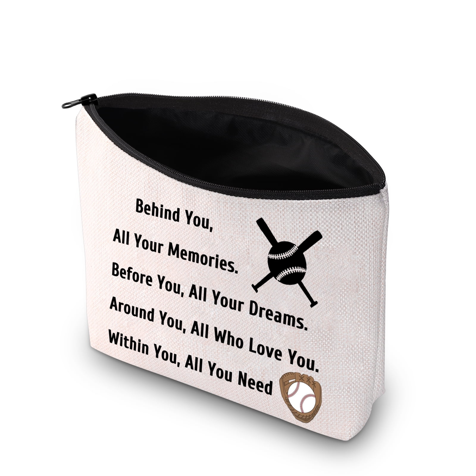 Baseball Gift Makeup Bag Baseball Player Gift Behind You All Your ...