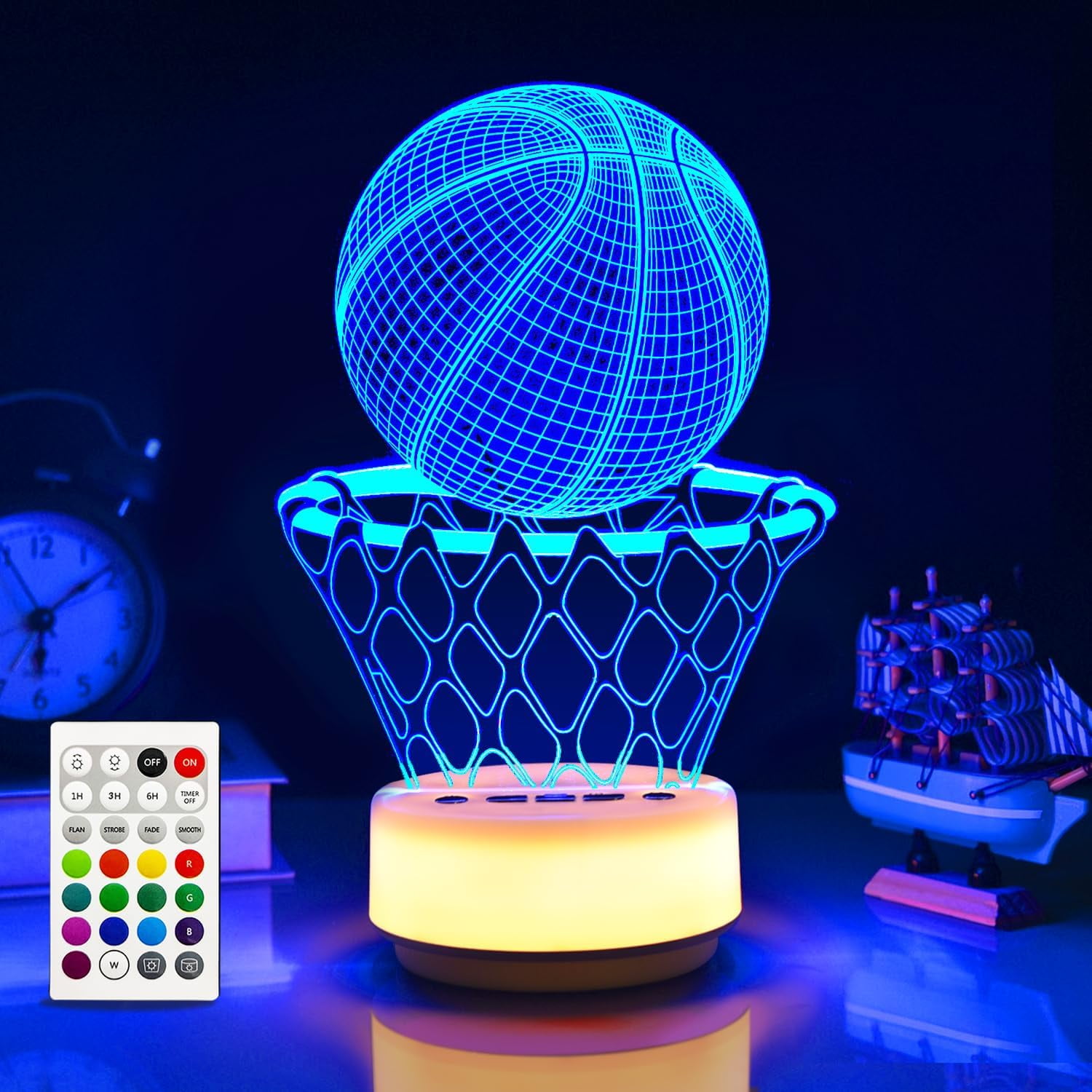 Baseball Gifts Night Light for Kids-Sports Baseballs Decor Bedside Lamp ...