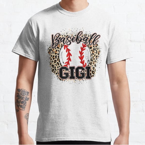 Baseball Gigi Leopard Baseball Lovers Family Classic T-shirt - Walmart.com