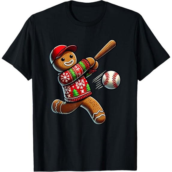 Baseball Gingerbread Man Baseball T-Shirt - Walmart.com