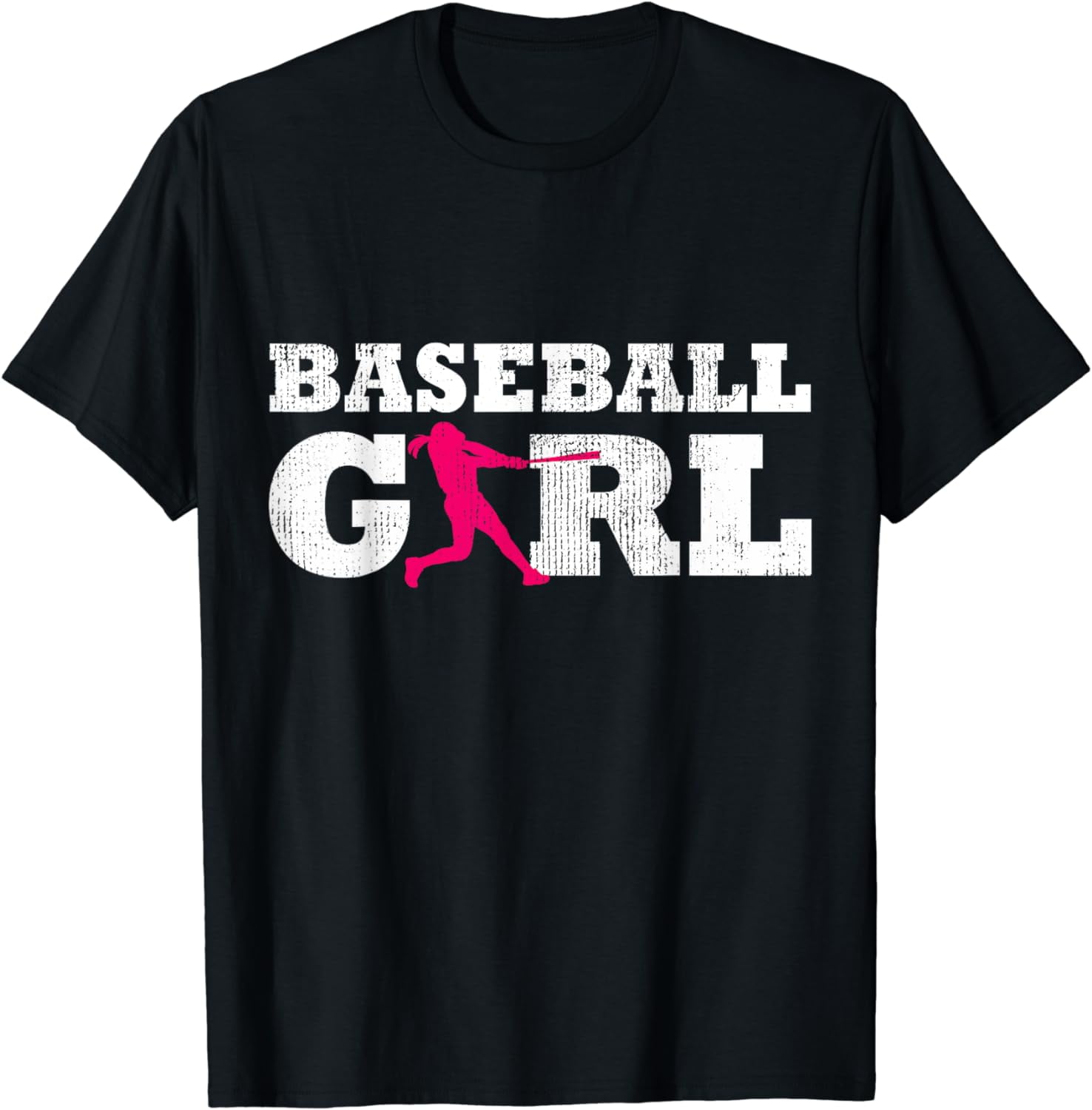 Baseball Girl Player Silhouette Sport Gift T-Shirt - Walmart.com